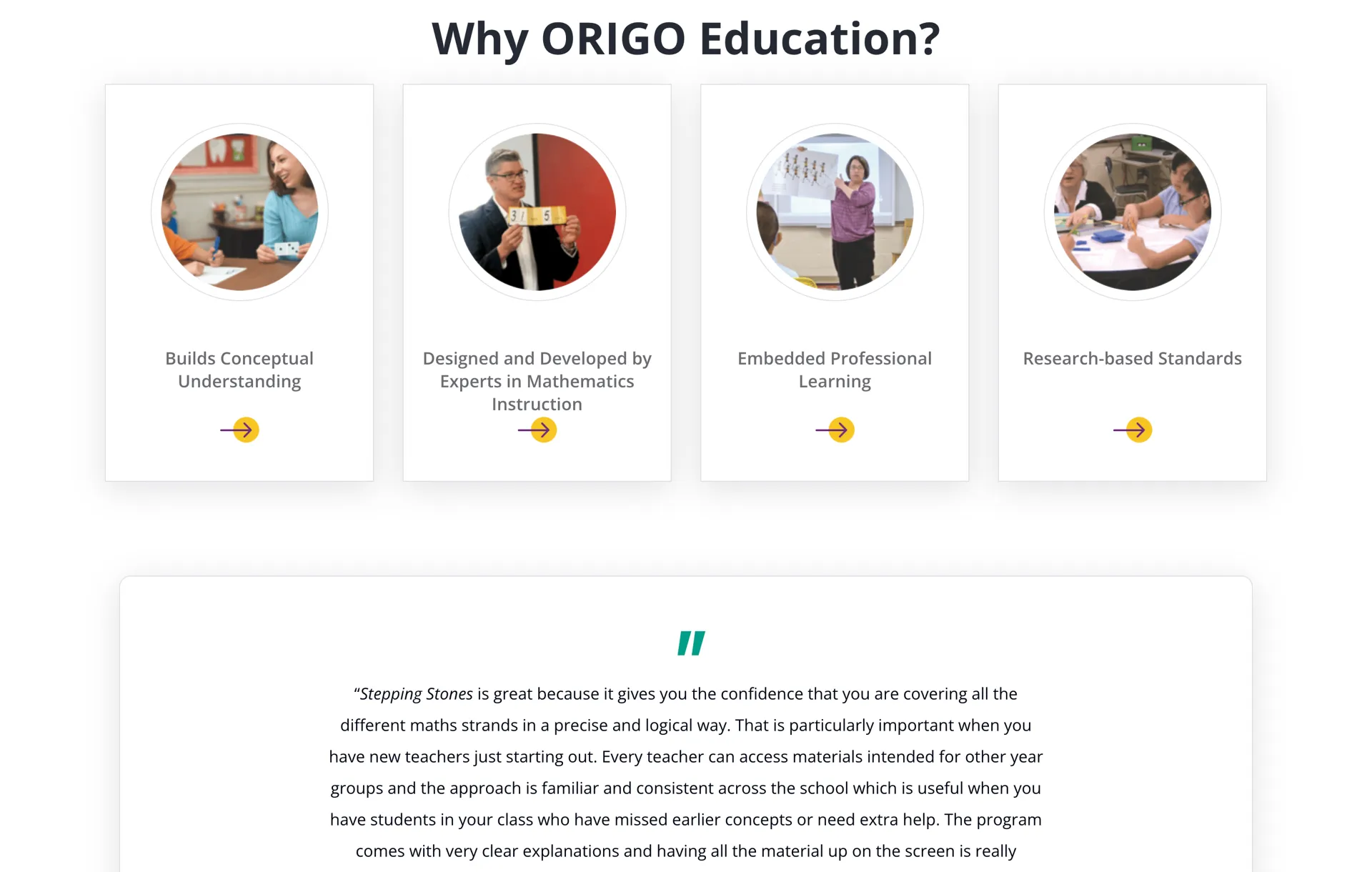 Origo Education Web Design | Catherine Brooks