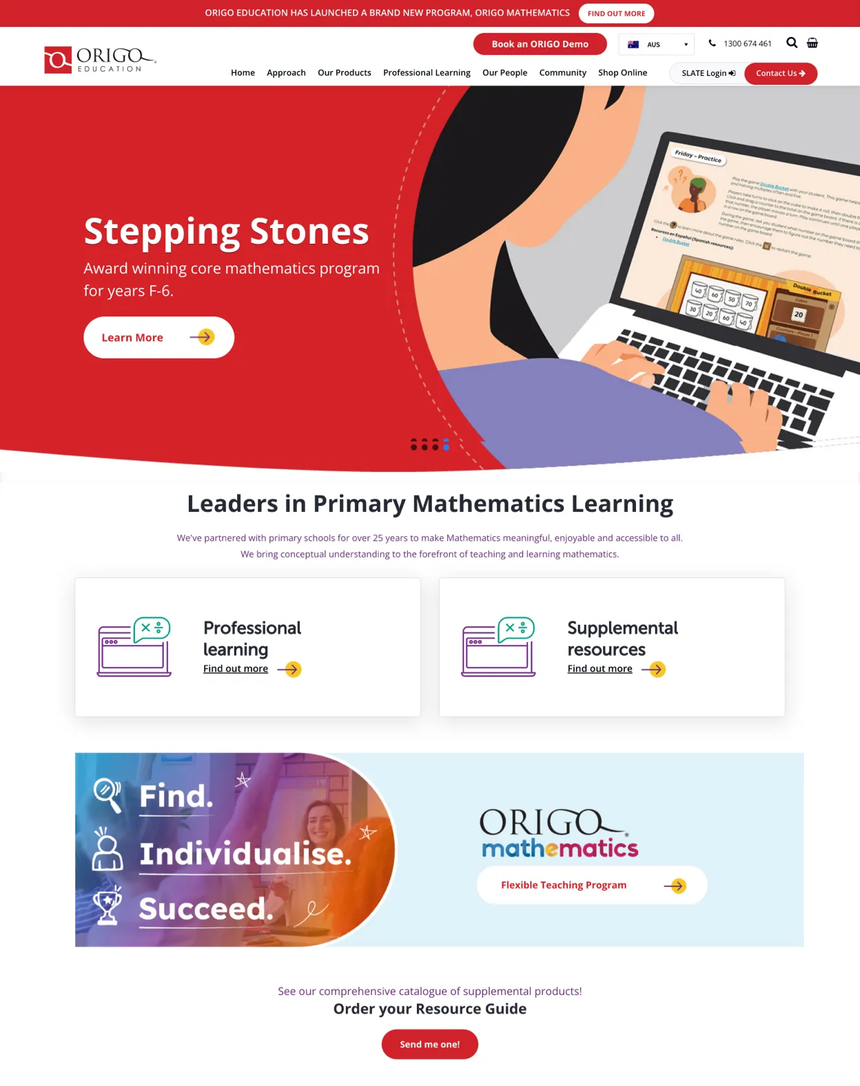 Origo Education Web Design | Catherine Brooks