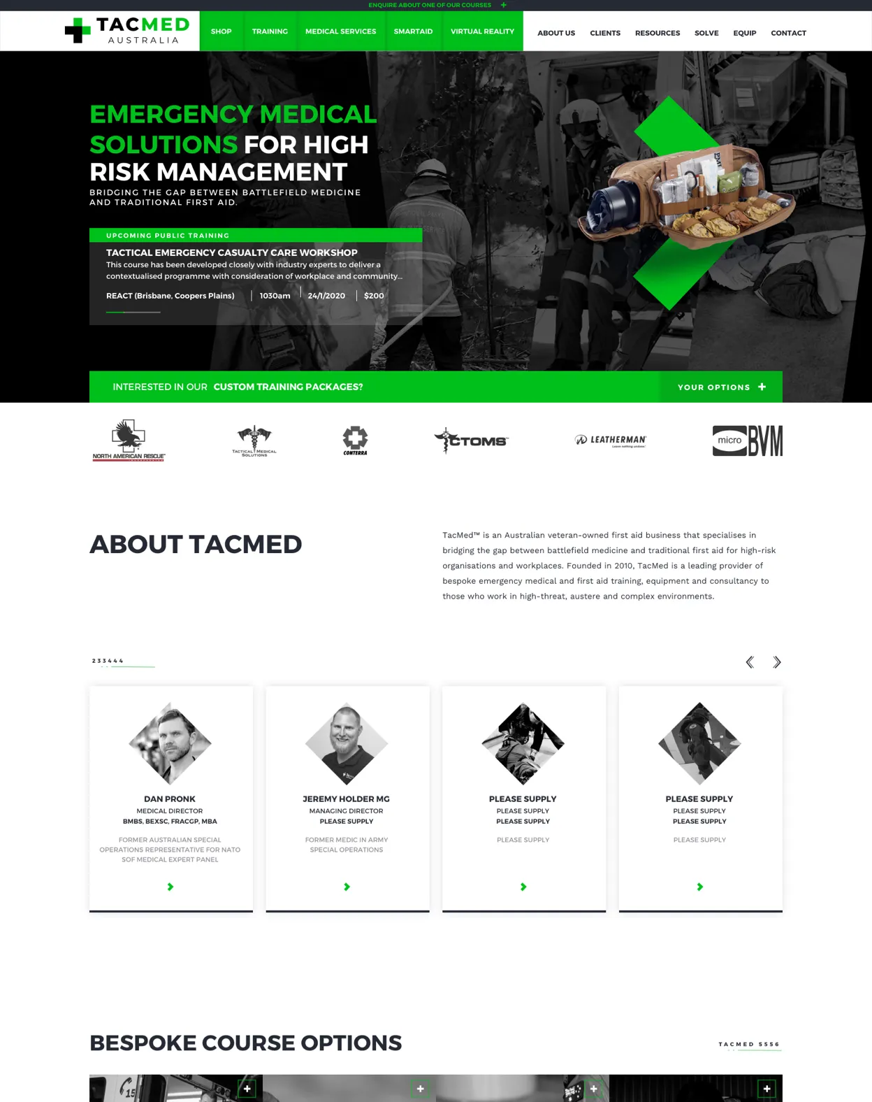 TacMed Australia | Website Design | FivebyFive Web Design