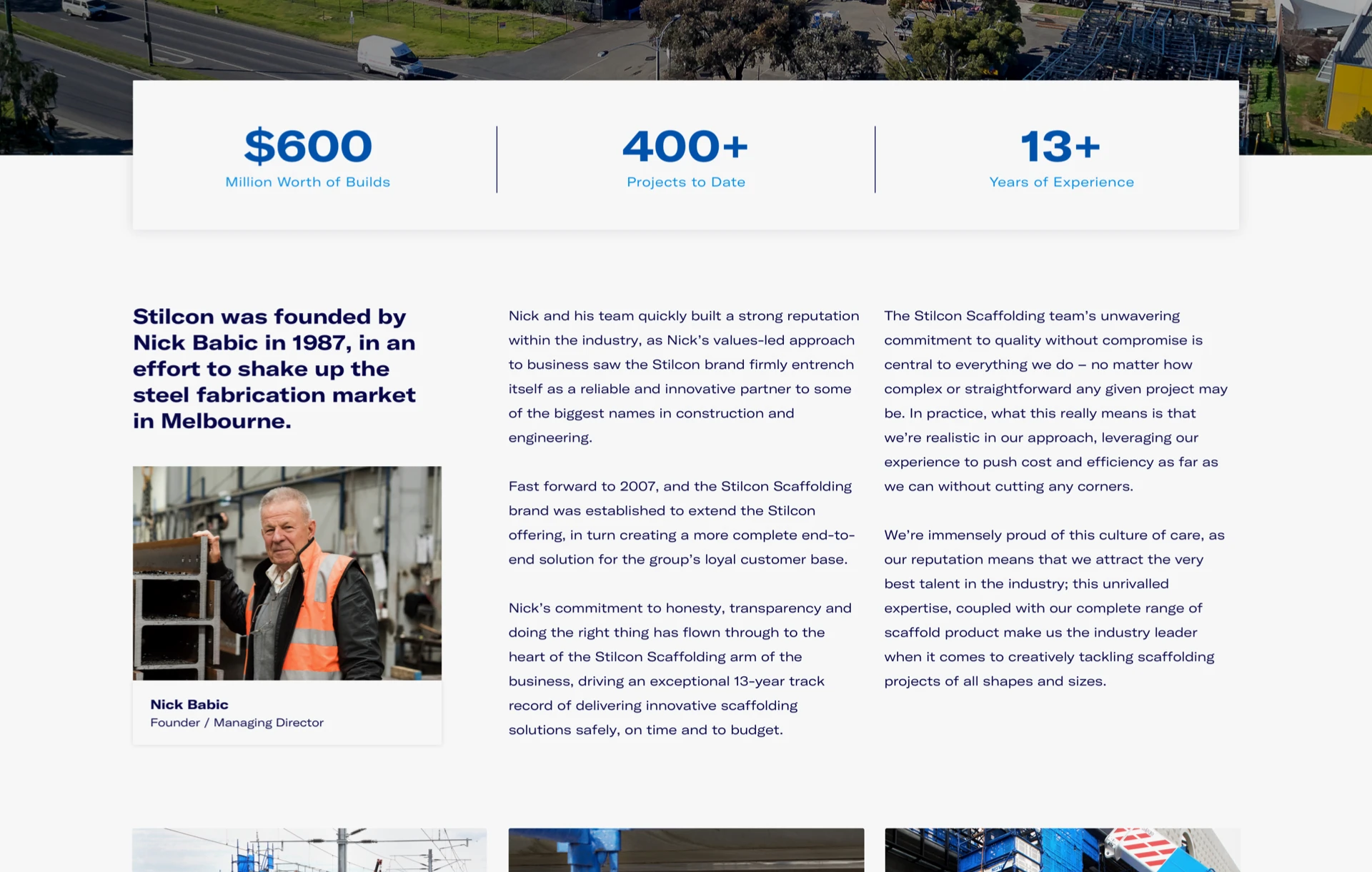 Stilcon Scaffolding | Website Design | Five by Five Website Design